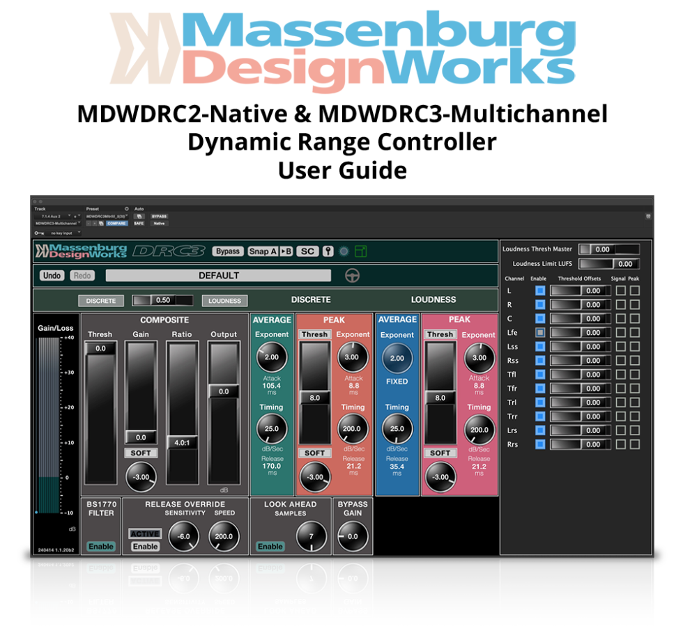 MDWDRC User Guide - Massenburg DesignWorks